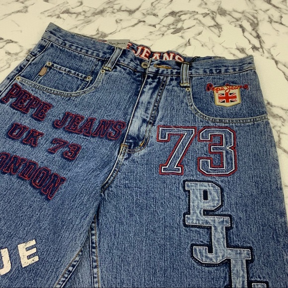 Pepe Jeans | Shorts | Mens Pepe Jeans Mid Blue Denim Short | Poshmark
